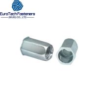 China Full Hex Body Rivetnut Inserts Hexagon Rivet Nut M3 M12 Steel Flat Head Rivet Nut for sale