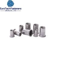 China A2-70 A4-80 Stainless Steel Flat Head Knurled Rivet Nut M3 to M12 DIN Standard for sale