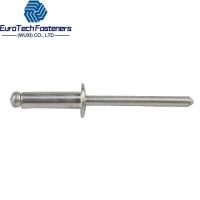 China A2 Stainless Steel M6 4.8 Mm  Open End Blind Rivets With Countersunk Head for sale