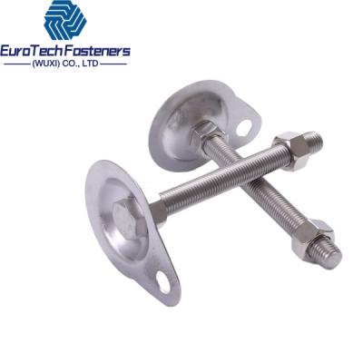 China 304 Stainless Steel Adjustable Leveling Feet M12 40mm Heavy Duty Conveyor Support for sale