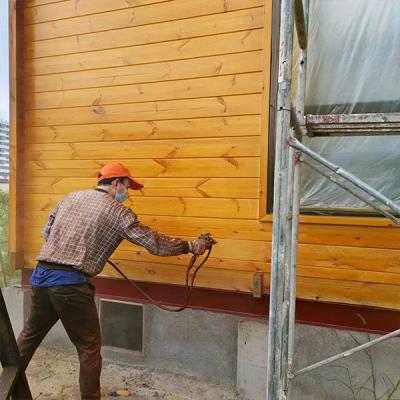 China High UV Resistance Anti-yellowing Exterior Wood Coating with 50-100 Microns Thickness Water-based Paint for Wooden House Renovation for sale