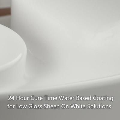 China 24 Hour Cure Time Water Based Coating for Low Gloss Sheen on White Solutions for sale