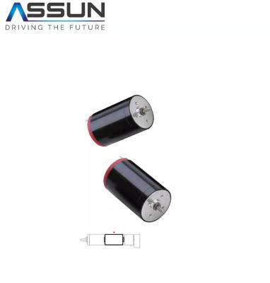 China Coreless Graphite Brush DC Motor Carbon Brushed DC Motor 12V24V48V D40mm L71mm for sale