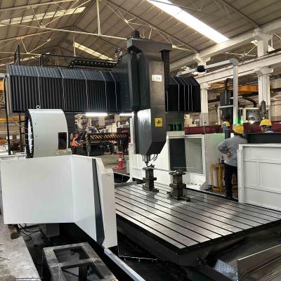 China Double Column CNC Machining Center With BT50 Spindle Taper 4000mm for sale
