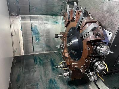 China JF125 500mm Slant Bed CNC Lathe With Power Turret Turning And Milling Machine for sale