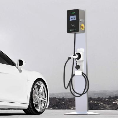 China OCPP1.6J  CCS CHAdeMO 7KW 5in Screen Commercial EV Charger for sale