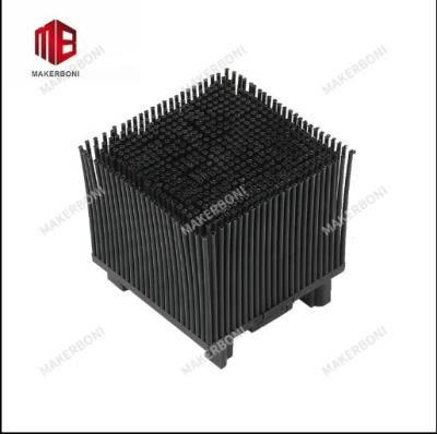 China Black Nylon Bristle Brush for Orox Auto Cutter Machine 50mm x 50mm x 43mm Replacement Part for sale