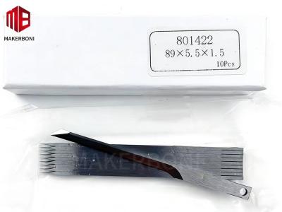 China 801422 Tungsten Steel Blade 89x5.5x1.5mm 10-Pack for Lectra Cutters Precision Cutting for sale