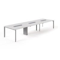 China MC3.0 E1 Melamine Board Conference Table Meeting Room Desk With Cable Management for sale