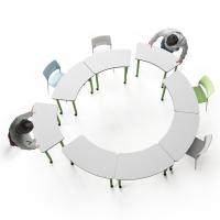 China FLEX Practicality Modular Conference Tables On Wheels For Collaborative Training Spaces for sale