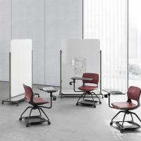 China Flex Magnetic Whiteboard On Wheels Easy Mobility Portable Rolling Whiteboard for sale