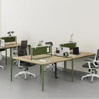 China FLEX Vibrant Color Modern Office Workstation Desk With Height Adjustable Legs for sale