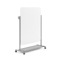 China Flex Magnetic Whiteboard On Wheels Easy Mobility Portable Rolling Whiteboard for sale