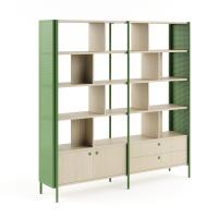 China FLEX Sturdy Wood Utility Storage Shelves Simple Design Multiple Uses Custom Color Size for sale
