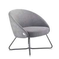 China Cozy Upholstery Supreme Seating Living Room Chair Elegant Curves Relaxing Shape for sale