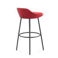 China Sturdy Metal Frame Bar Chair Office Lounge Furniture Sleek Design Custom Size for sale