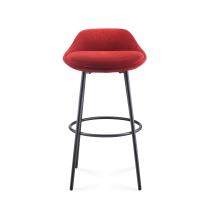 China Sturdy Metal Frame Bar Chair Office Lounge Furniture Sleek Design Custom Size for sale