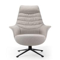 China Contemporary Soft Upholstery Modern Office Lounge Chairs With Base Reclining for sale