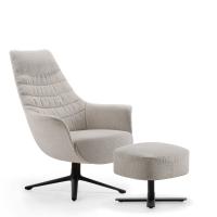 China Contemporary Soft Upholstery Modern Office Lounge Chairs With Base Reclining for sale