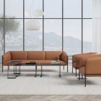 China B.one PU Leather Office Waiting Room Sofa , Custom Size Office Lounge Couch for sale