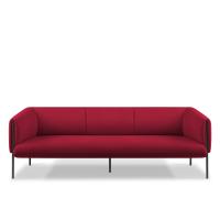 China GRANDEUR Modern Office Furniture Sofa Three Seater Lounge Plush Cushioning for sale