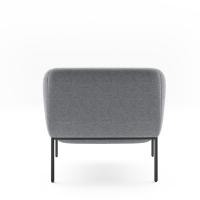 China Minimalist Design Modern Office Sofa Single Lounge Chair 425mm Height For Small Spaces for sale