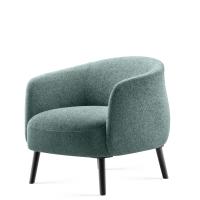 China Sturdy Legs Soft Upholstery Armchair Office Sofa Single Seater Contemporary Style for sale