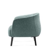 China Sturdy Legs Soft Upholstery Armchair Office Sofa Single Seater Contemporary Style for sale