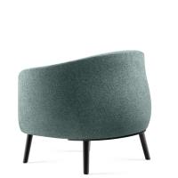 China Sturdy Legs Soft Upholstery Armchair Office Sofa Single Seater Contemporary Style for sale