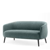 China Plush Modern Office Couch , Bouncy Fabric Waiting Area Sofa For Small Spaces for sale