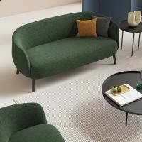 China Plush Modern Office Couch , Bouncy Fabric Waiting Area Sofa For Small Spaces for sale
