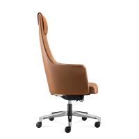 China Luxury Executive Office Leather Chairs With Wheels and Adjustable Height for sale