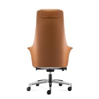 China Luxury Executive Office Leather Chairs With Wheels and Adjustable Height for sale