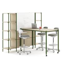 China FLEX Office Rectangular Versatile Modular Table With Casters For Easy Repositioning for sale