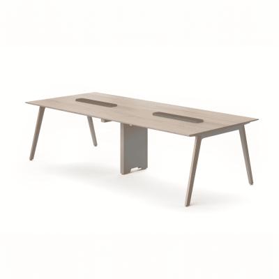 China Conference Table Dual Tone Structure Flip Top Cable Access Aluminum Frame Professional Meeting Furniture DUAL for sale