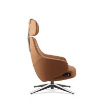 China Executive Recliner Chair PU Leather Ergonomic High Back Lounge Seating DOHA for sale