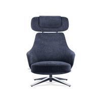 China Ergonomic Recliner Chair Fabric Upholstered Modern Lounge Seating Comfortable High Back DOHA for sale