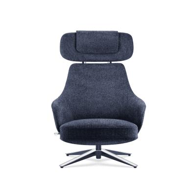China Ergonomic Recliner Chair Fabric Upholstered Modern Lounge Seating Comfortable High Back DOHA for sale