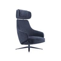 China Ergonomic Recliner Chair Fabric Upholstered Modern Lounge Seating Comfortable High Back DOHA for sale