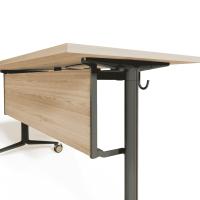 China Folding Table Multi Functional Meeting Room Training Furniture Aluminum Frame Ergonomic Design E-ZEE for sale