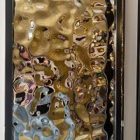 China Decorative Color Sheet Mirror Gold 302 304 304l Water Corrugated Stainless Steel Plate for sale