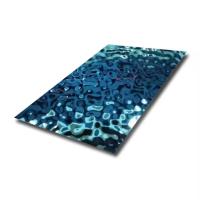 China Decorative Water Wave Bright Corrugated Plate Mirror Sliver Water Ripple Stainless Steel Sheets Ceiling Panels For Hotel for sale