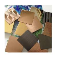 China Color Decorative Stainless Steel Sheet 304 316 316L Rose Gold Stainless Steel Plate for sale