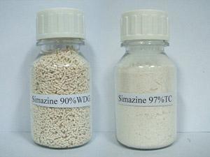 China Simazine 95% Tech 50% WP 90% WG Selective Herbicide for Broadleaf Weeds and Grasses for sale