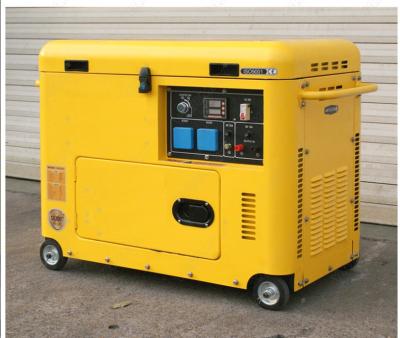 China 60Hz 4 Stroke Portable Silent Diesel Generator 8kVA Short Circuit Protection for sale