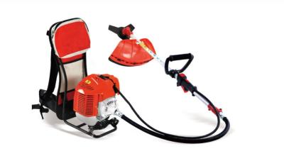 China 51.22CC Two Stroke Backpack Brush Cutter 1.9HP Agricultural Grass Cutter with Metal Blade for sale