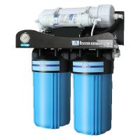 China Commercial 4-Stage RO Water Purification System with Plastic Housing and Media 220V 1-Year Warranty for Restaurant Use for sale