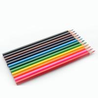 China Hot Selling 12pcs 7 Inch Soft Red Wood Colour Pencil Set 3mm Lead  Color Pencils for sale