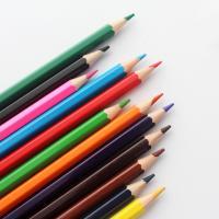 China Hot Selling 12pcs 7 Inch Soft Red Wood Colour Pencil Set 3mm Lead  Color Pencils for sale