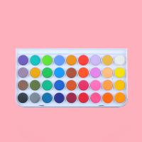 China 36 Colors 500g Professional Solid Watercolor Paint Set With Transparent Cover Color Palette for sale